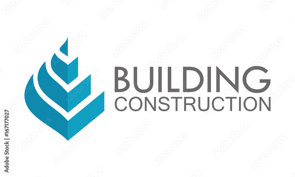 Shape building construction logo Stock Vector | Adobe Stock