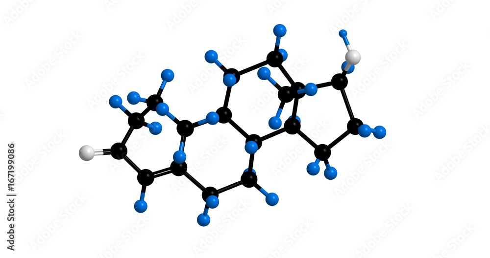 Testosterone Structure 3d