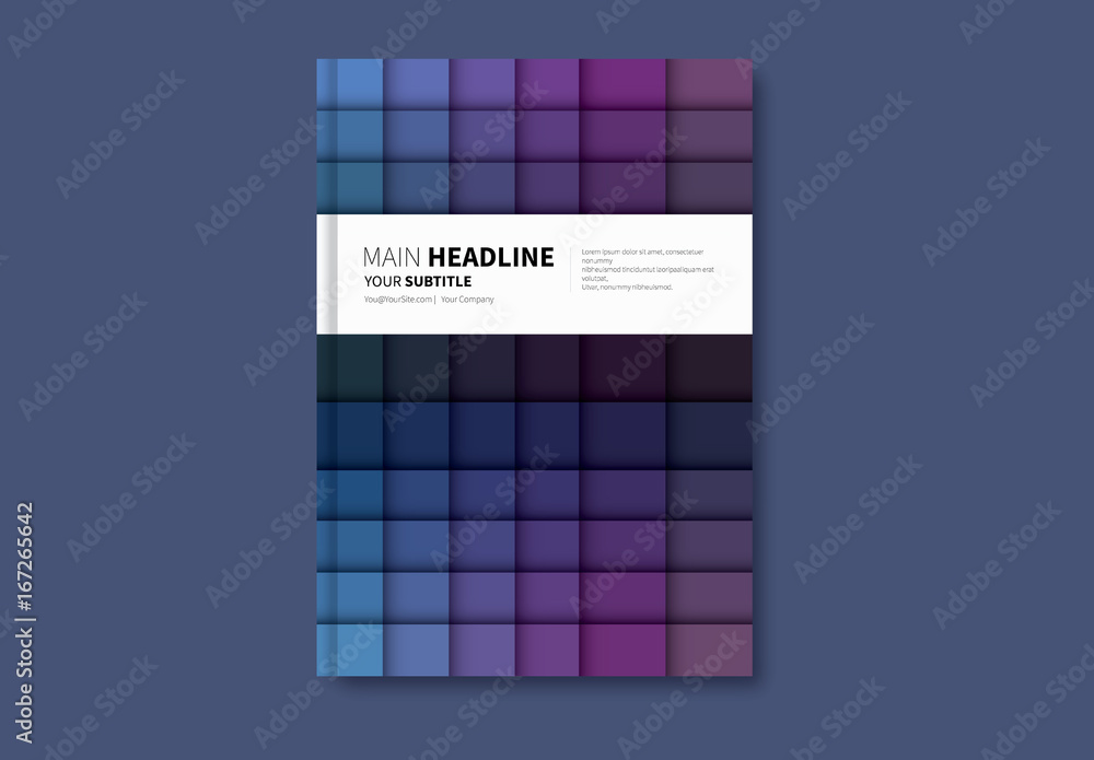 Abstract Book/Report Cover Layout 1 Stock Template | Adobe Stock