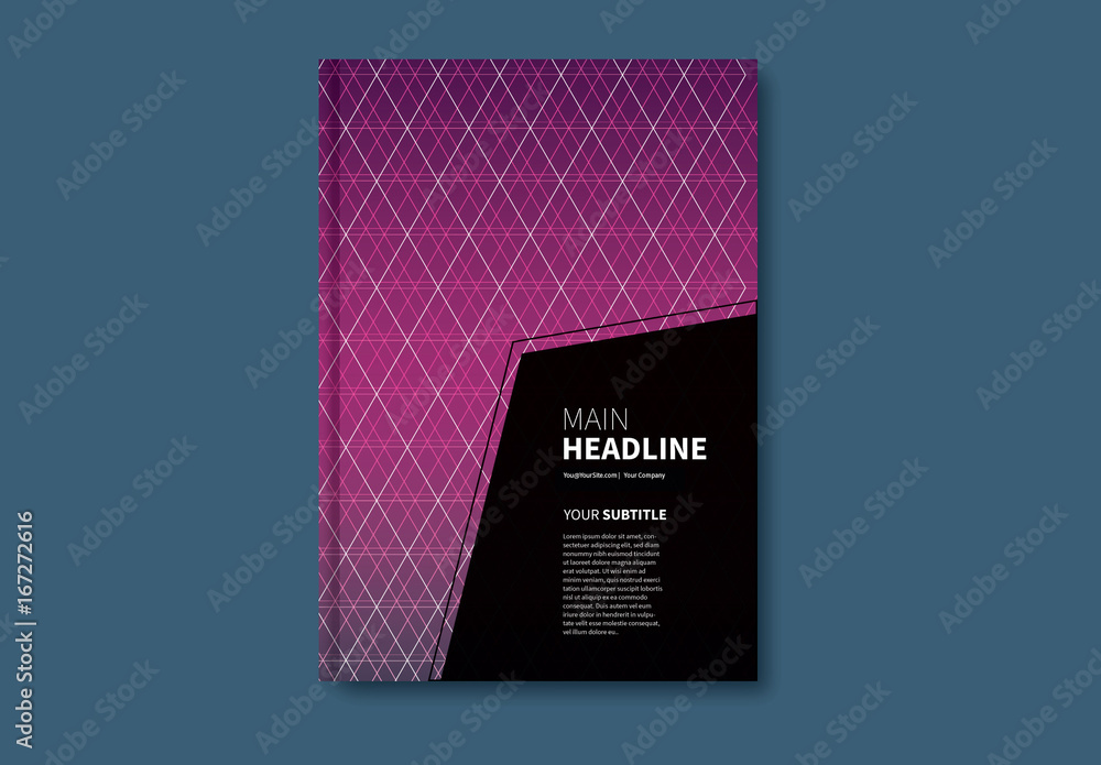 Abstract Book/Report Cover Layout 4 Stock Template | Adobe Stock