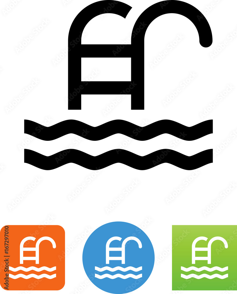 Pool Icon - Illustration Stock Vector | Adobe Stock