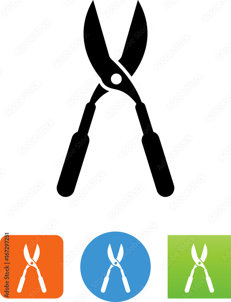 Pruning Shears Icon - Illustration Stock Vector | Adobe Stock