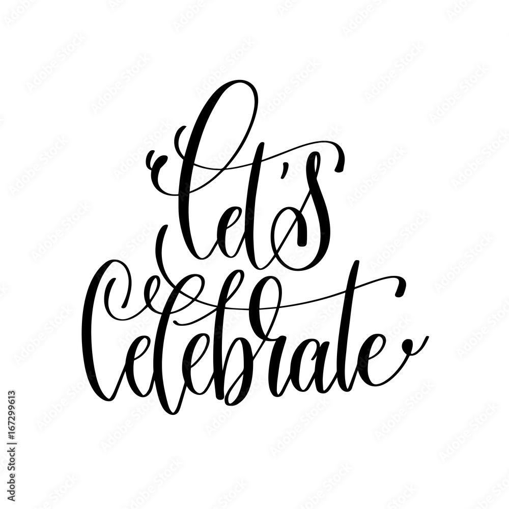 Lets Celebrate Lettering Text With Color Letter Vector Image | atelier ... Lets Celebrate Lettering Text With Color Letter Vector Image | atelier ...