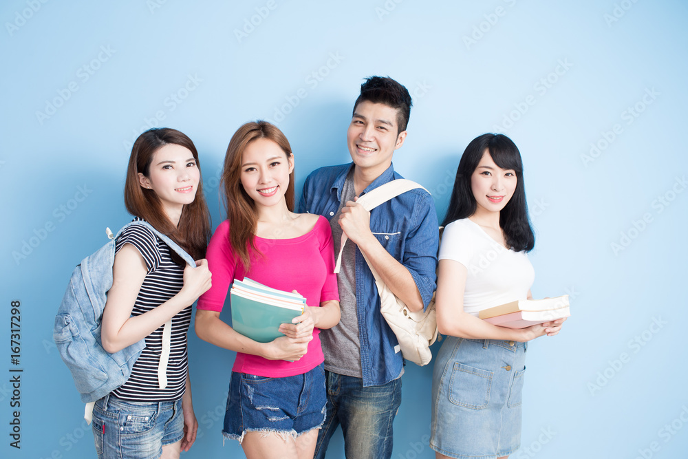 happy group student Stock Photo | Adobe Stock