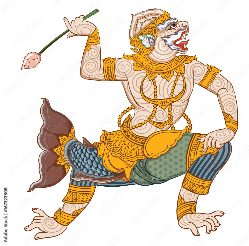 Hanuman ,Hindu scripture Stock Vector | Adobe Stock