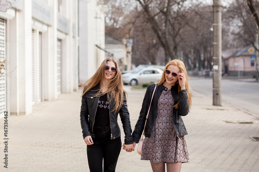 Two Girl Friends Hanging Out