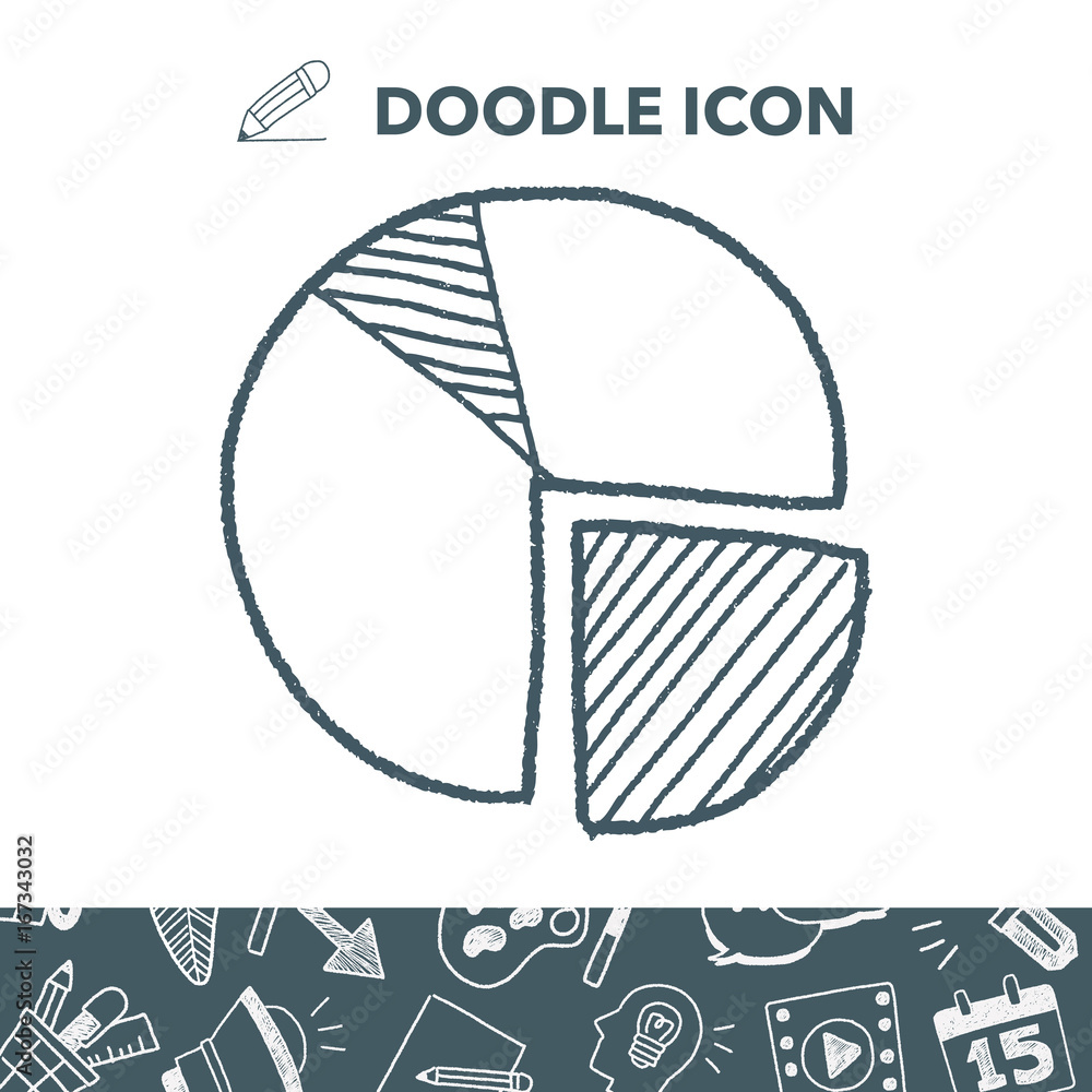 infographic chart doodle drawing Stock Vector | Adobe Stock