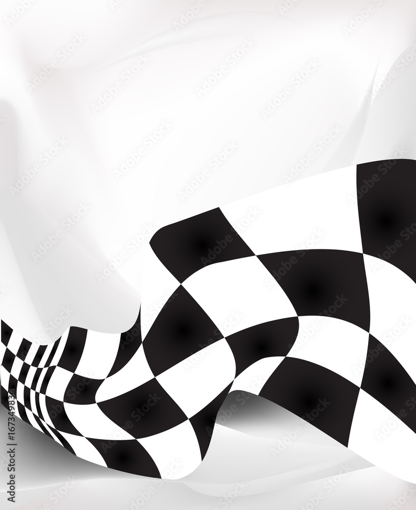 race flag wave, waveing checkered flag background layout Stock Vector ...