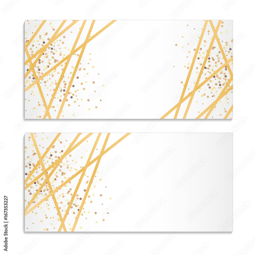 Gold Streamers Sparkles Background Stock Illustration | Adobe Stock