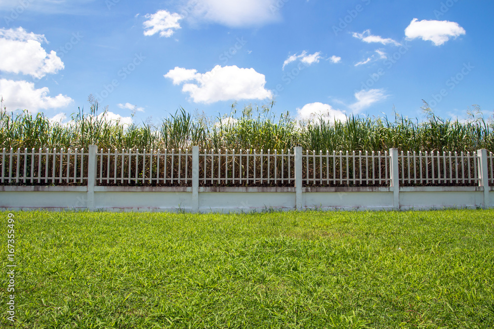 beautiful of fence factory in industrial estate,green field and stone ...