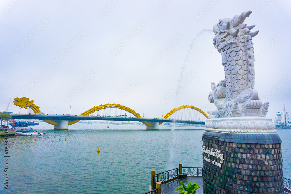Dragon fish statue in Da Nang Stock Photo | Adobe Stock