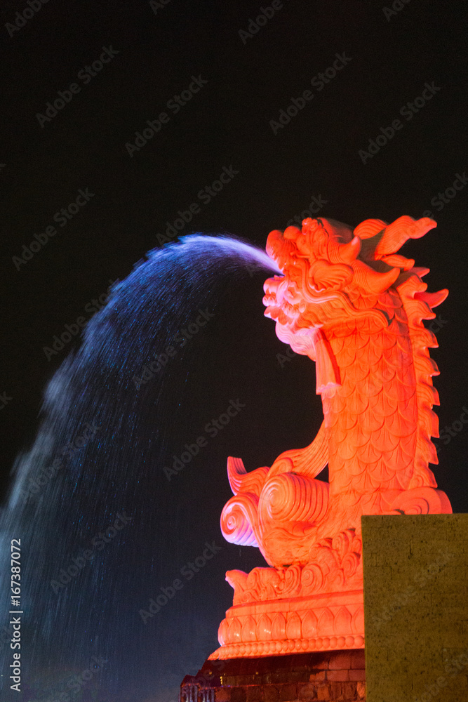 Dragon fish statue in Da Nang Vietnam Stock Photo | Adobe Stock