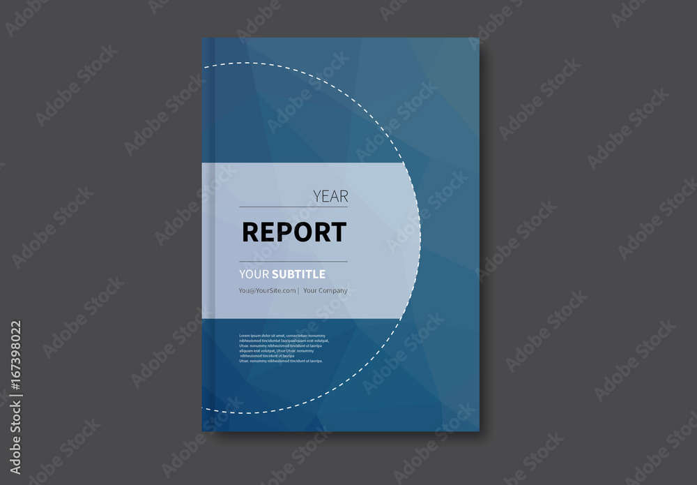 Abstract Book/Report Cover Layout 12 Stock Template | Adobe Stock