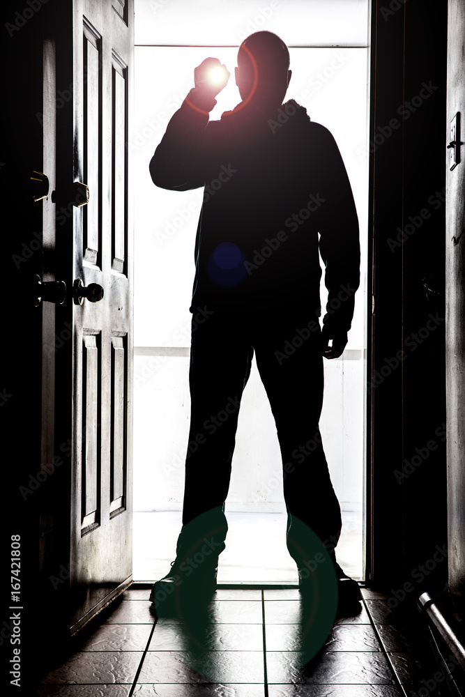 Flashlight Silhouette