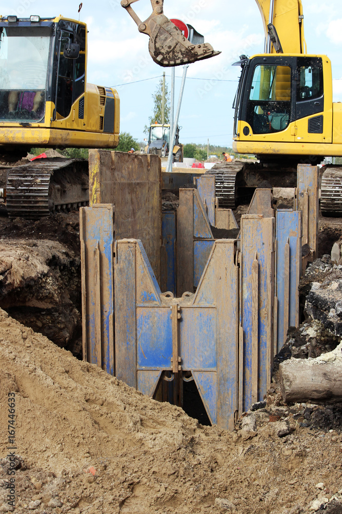 Installation of metal structures - immediate support for draining the ...