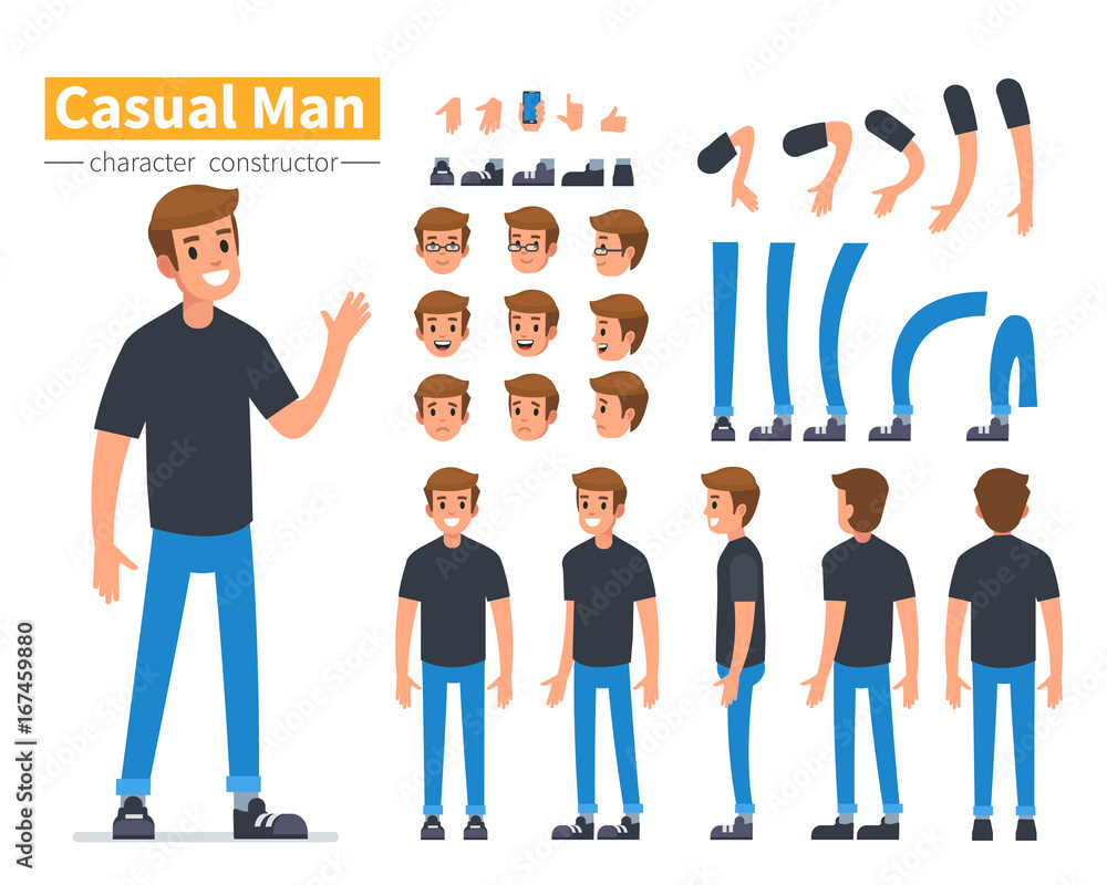 man character Stock Vector | Adobe Stock