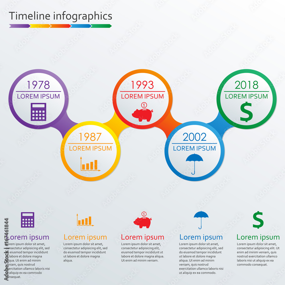 Timeline Infographic Element