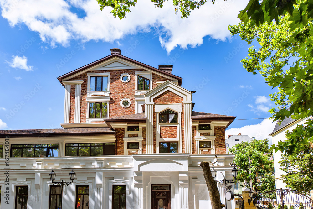 New modern house, mihai eminescu street in the chisinau downtown, blue ...
