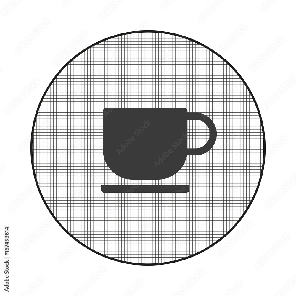 Gitter-Icon Kaffeetasse Stock-Vektorgrafik | Adobe Stock