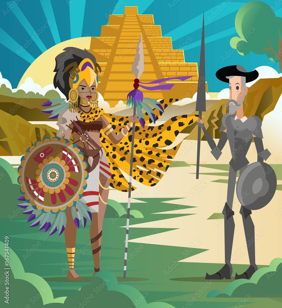 Aztec Queen With Jaguar