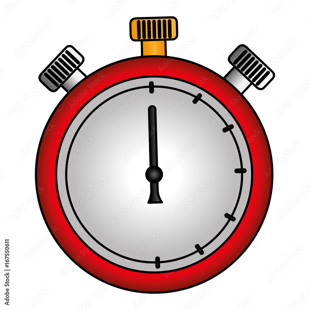 Chronometer Timer Isolated Icon Vector Illustration Design Stock Vector