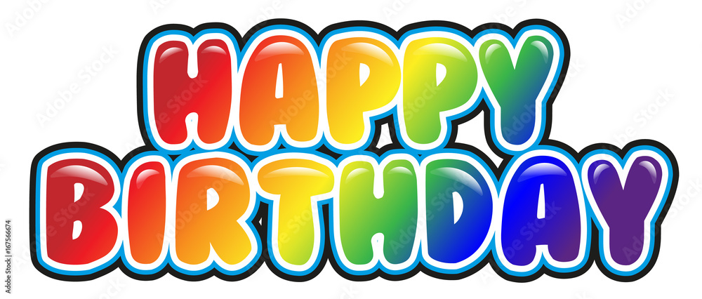 Happy Birthday - LGBT Stock Vector | Adobe Stock