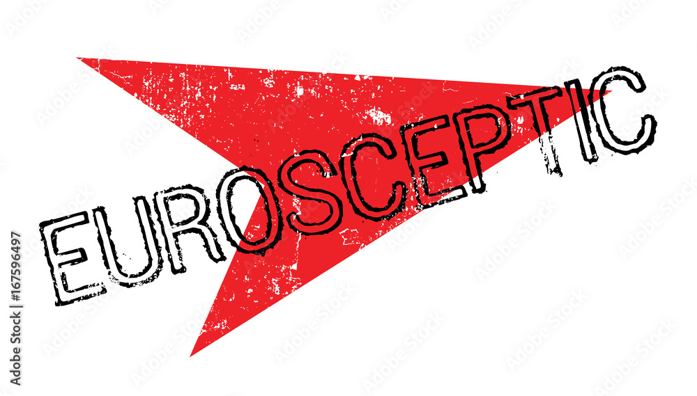 Eurosceptic rubber stamp. Grunge design with dust scratches. Effects ...