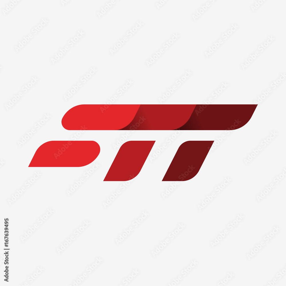 STT Letter, Company Vector Logo. Monogram Tech Sign Letter S and Letter ...