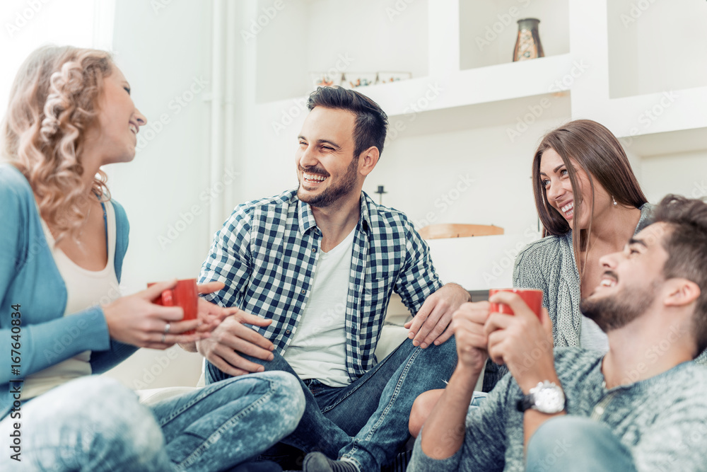 Group Of Friends Talking