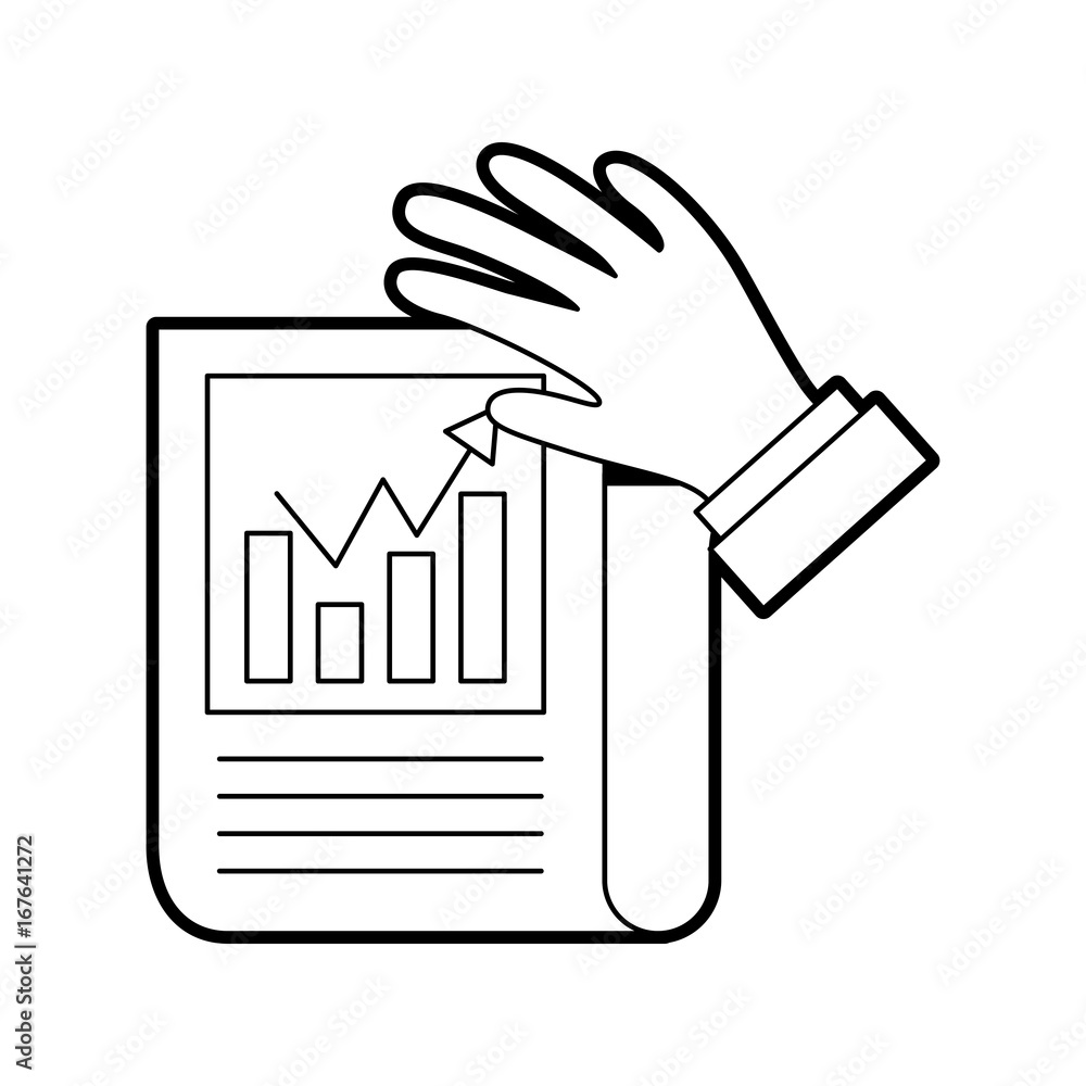 Statistical report isolated icon vector illustration design Stock ...