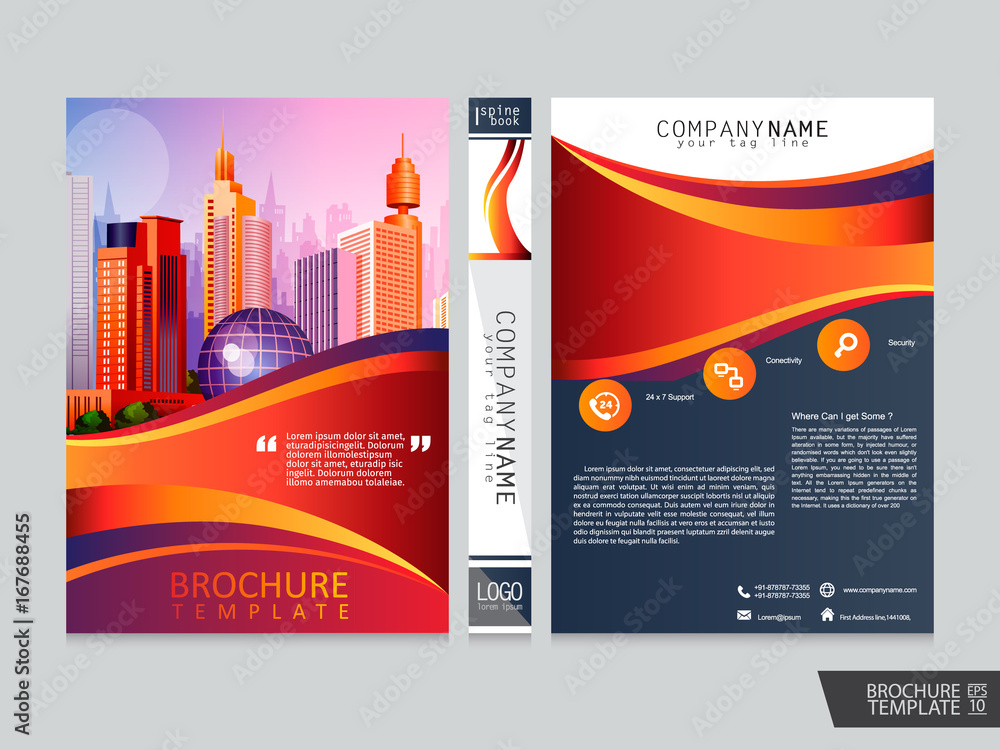 Abstract brochure template . Portfolio layout background.Cover book ...
