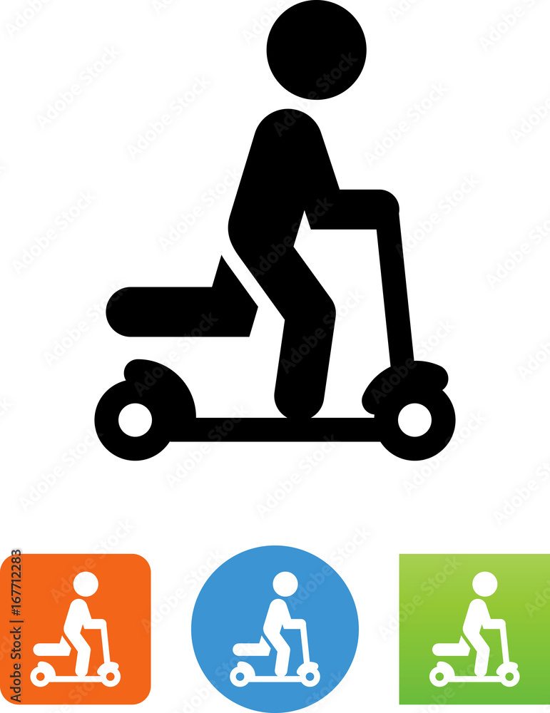 Scooter Icon - Illustration Stock Vector | Adobe Stock