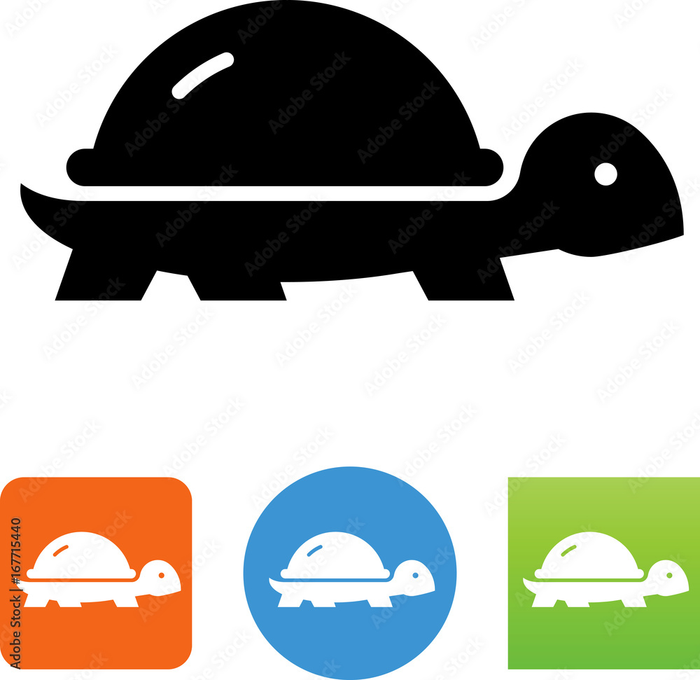 Turtle Icon - Illustration Stock Vector | Adobe Stock