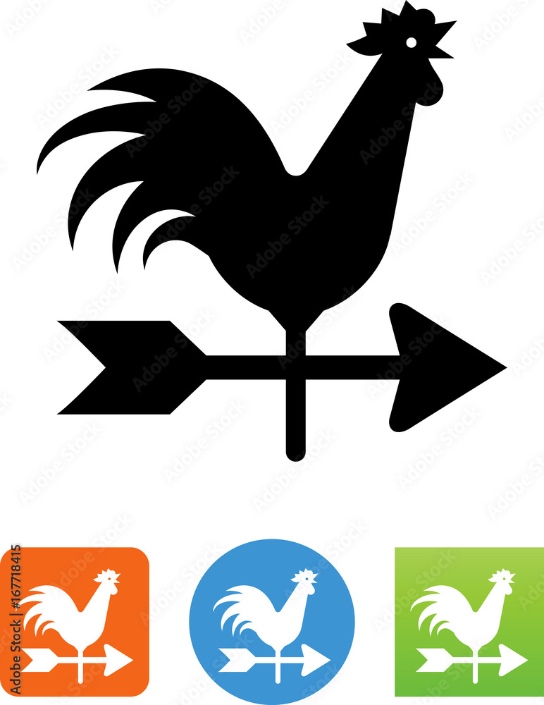 Weathervane Icon - Illustration Stock Vector | Adobe Stock