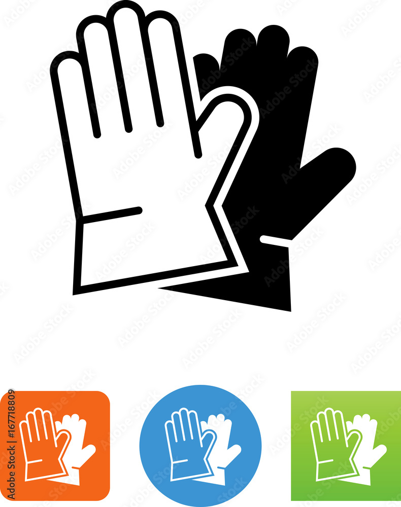 Vetor de Work Gloves Icon - Illustration do Stock | Adobe Stock