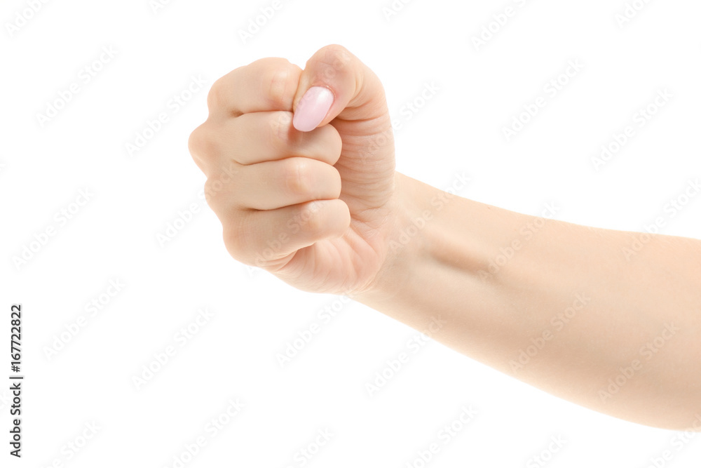 Female hand gestures emotions fist Stock Photo | Adobe Stock