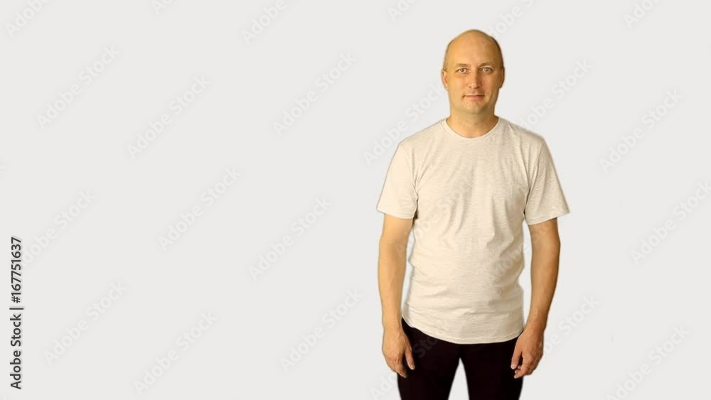 Set hand, fingers and head gestures. White caucasian man alpha channel ...