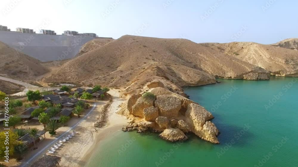 Aerial view of Muscat bay, dive resort, day trip and relaxing area ...