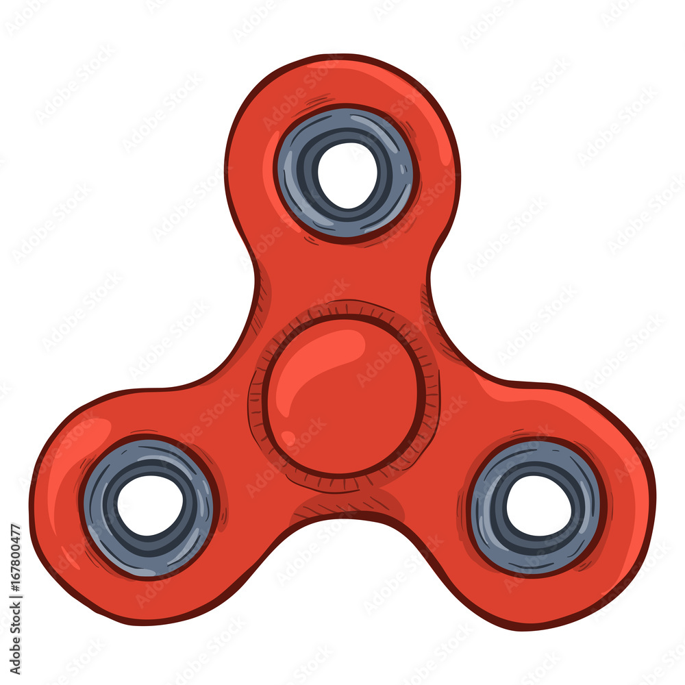Vector Single Cartoon Illustration - Hand Spinner Stock Vector | Adobe ...