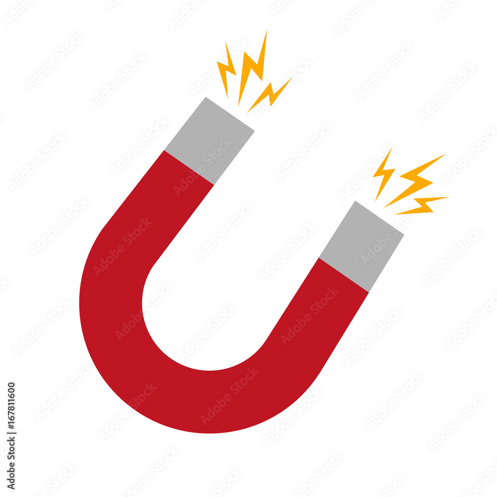 Magnet. Vector. Stock Vector | Adobe Stock