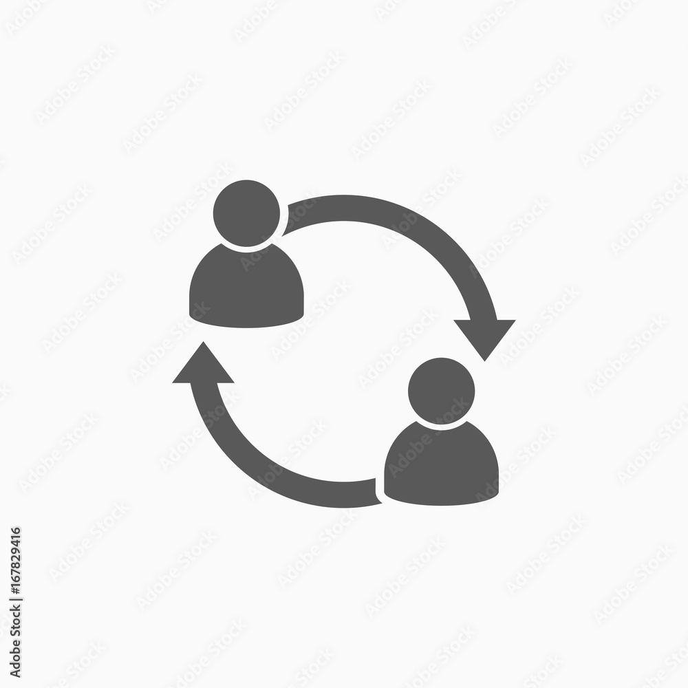 people transfer icon Stock Vector | Adobe Stock