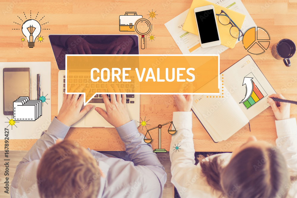 CORE VALUES CONCEPT Stock Photo | Adobe Stock