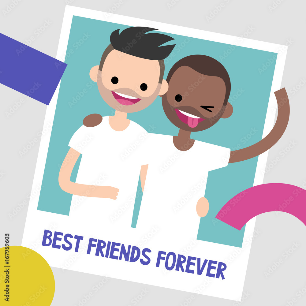 The Two Friends Logo Clipart
