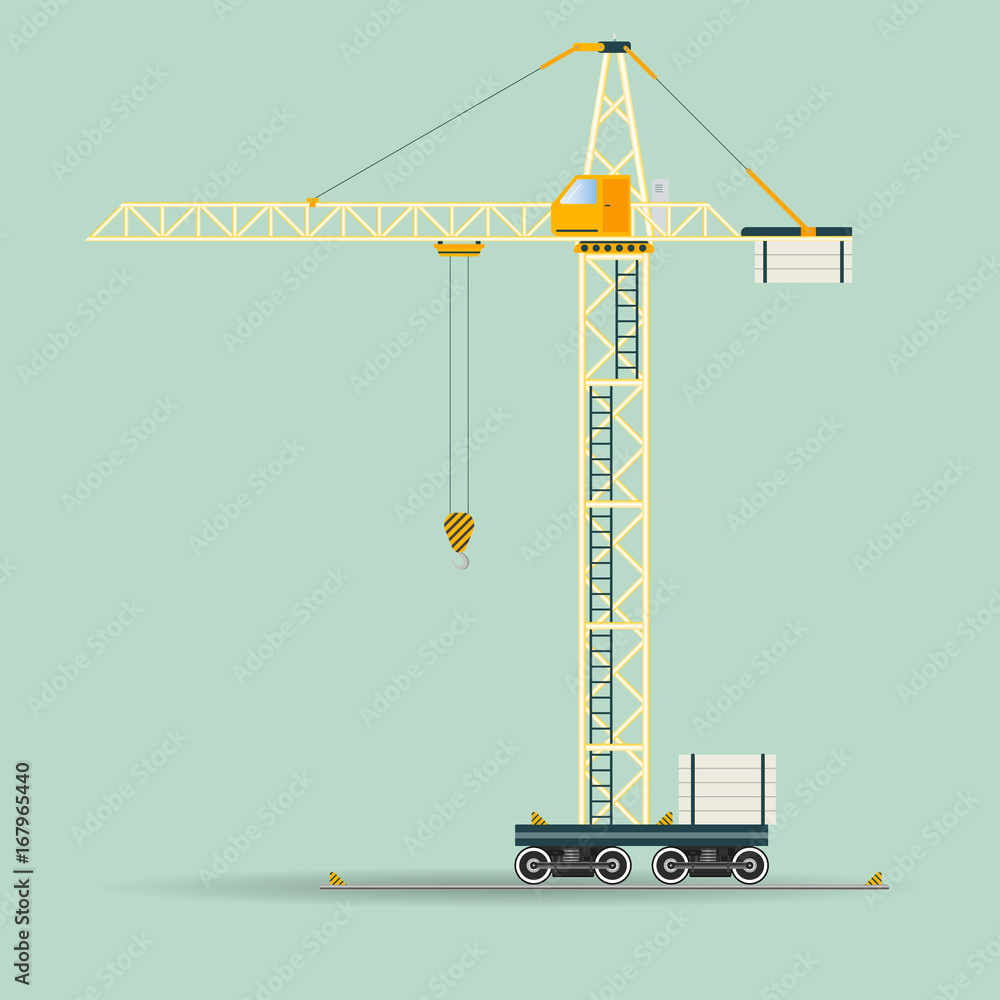 Construction Crane Vector