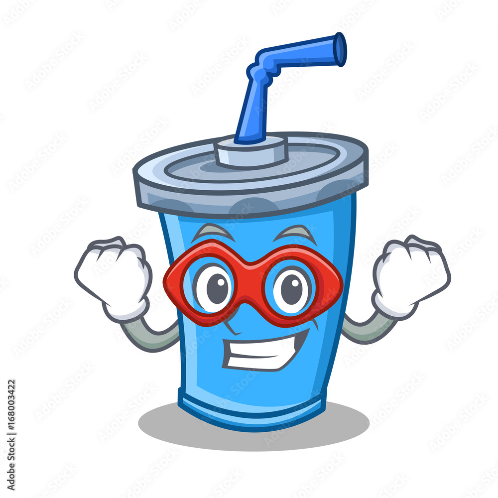 Super hero soda drink character cartoon Stock Vector | Adobe Stock