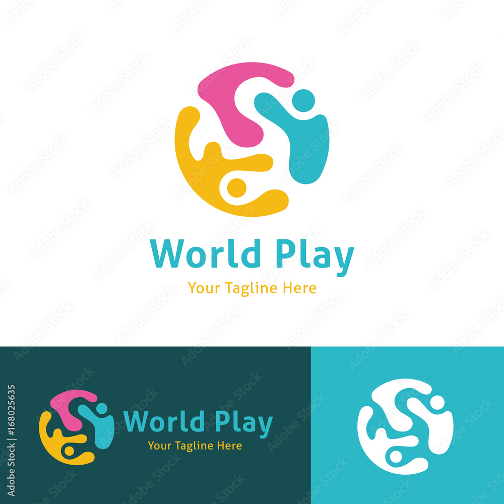 Word Play Logo Template. Stock-Vektorgrafik | Adobe Stock