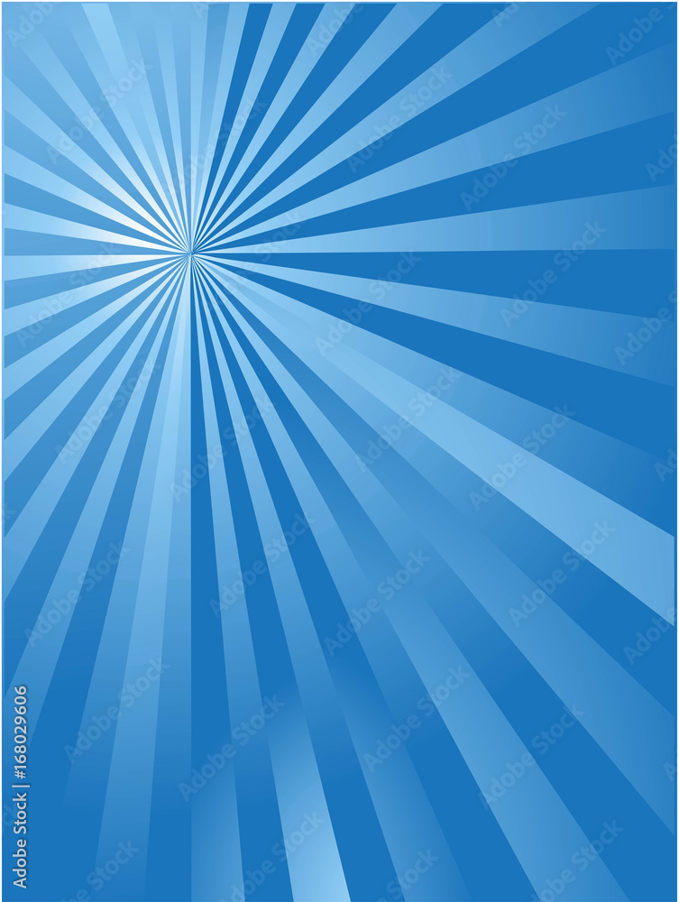 blue sun ray background Stock Vector | Adobe Stock