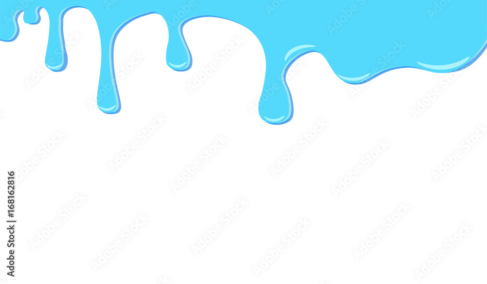 blue paint dripping on white background Stock Vector | Adobe Stock