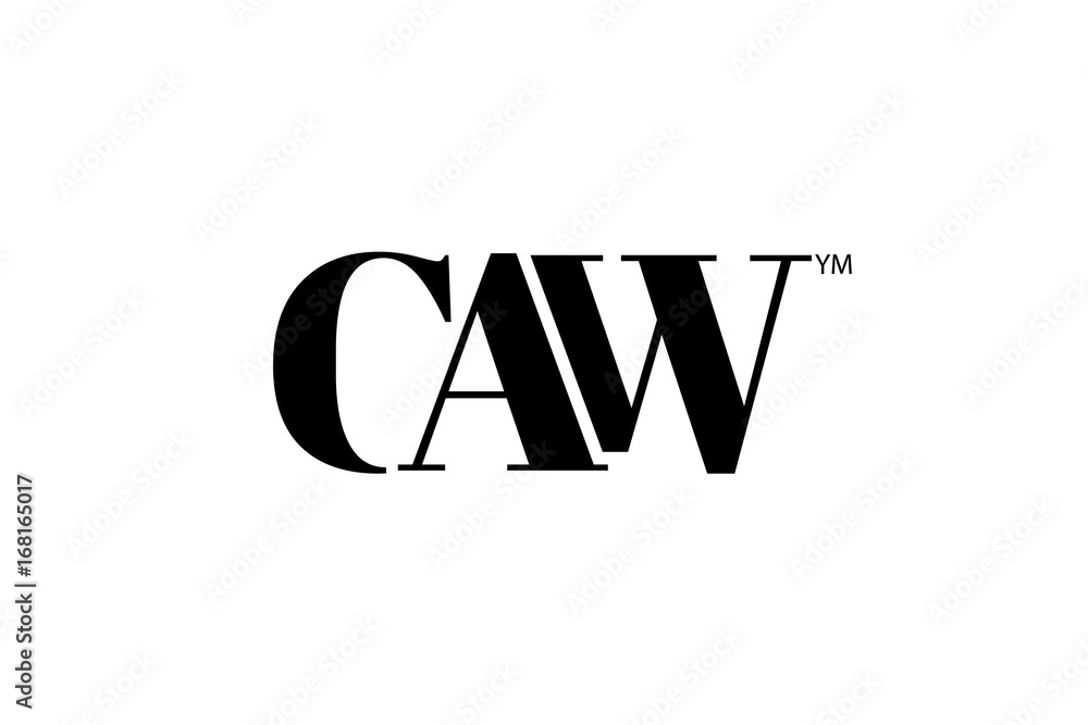 CAW Logo Branding Letter. Vector graphic design. Useful as app icon ...