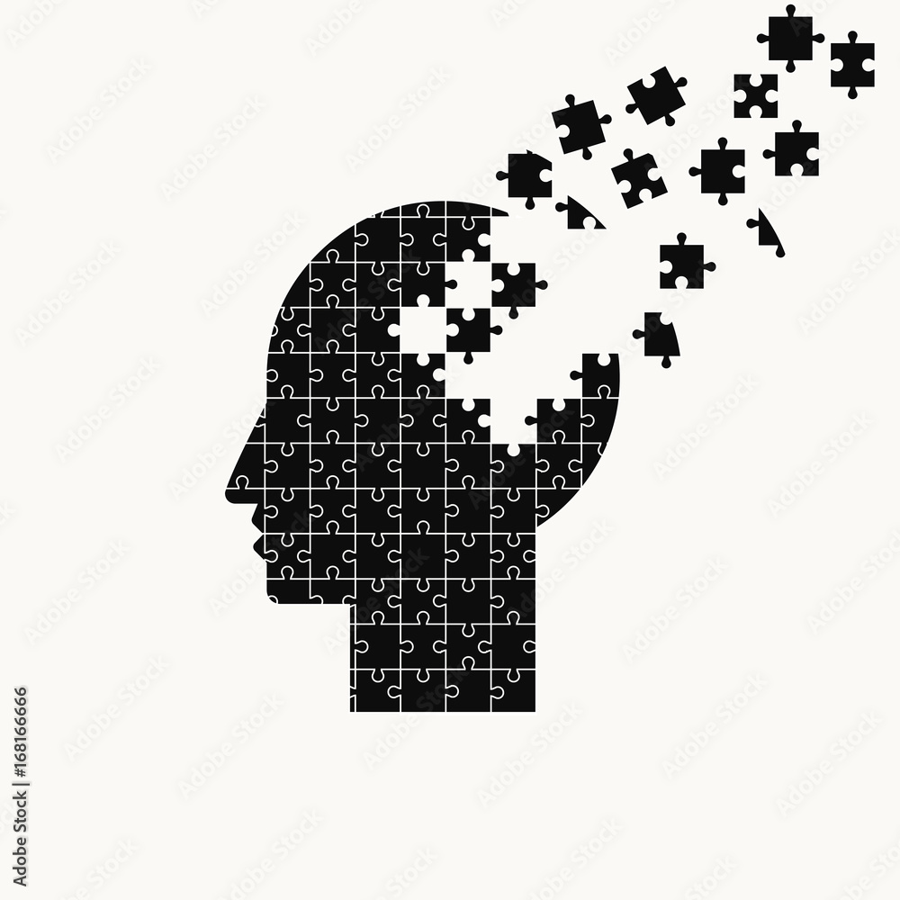 Puzzle heads vector Stock Vector | Adobe Stock